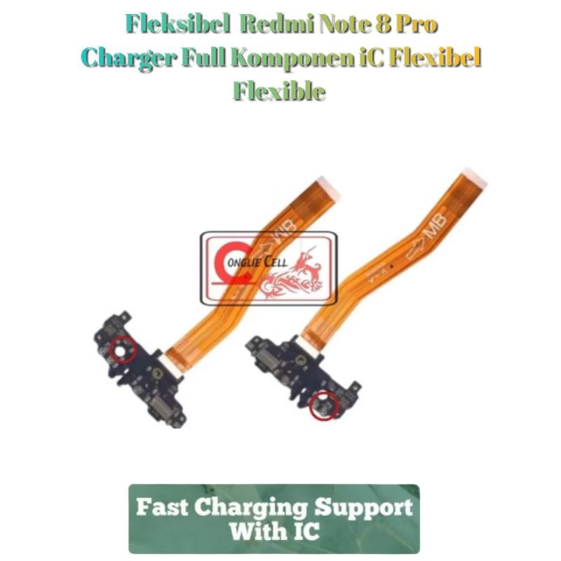 Jual Fleksibel Redmi Note 8 Pro Charger Full Komponen iC Flexibel ...