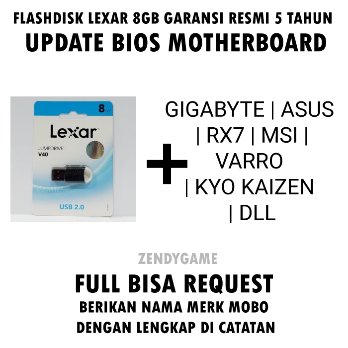 Jual FLASHDISK LEXAR 8GB + UPDATE BIOS MOTHERBOARD GIGABYTE ASUS KYO ...