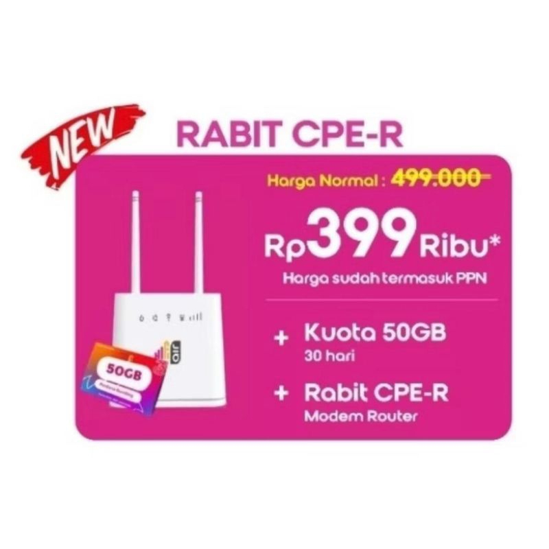 Jual HIFI AIR 4G Home Modem WIFi Router + kuota 50gb Barang ready siap kirim | Shopee Indonesia