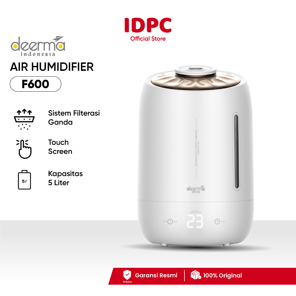 Jual Deerma F600 5L Humidifier Timing With Intelligent Touch Screen ...