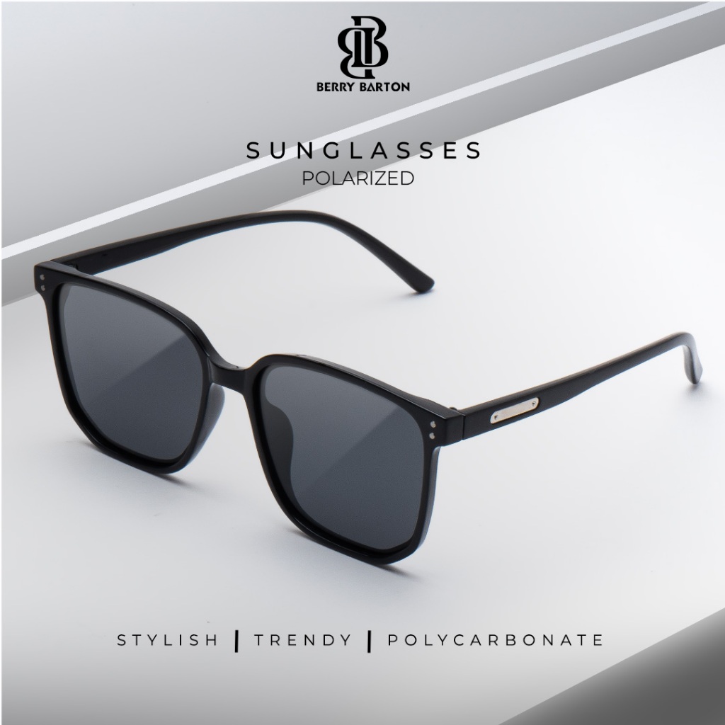 Jual Berrybarton Kacamata Hitam Kotak Oversize PC Outdoor Sunglasses Polarized Fashion Pria ...