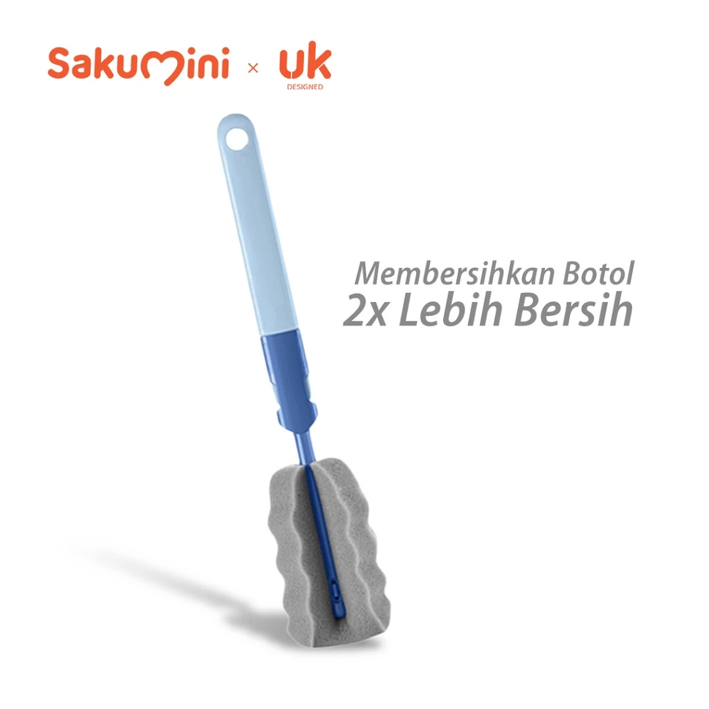 Jual Sakumini Sponge Pembersih Botol Bayi Clean Series Bottle Brush ...
