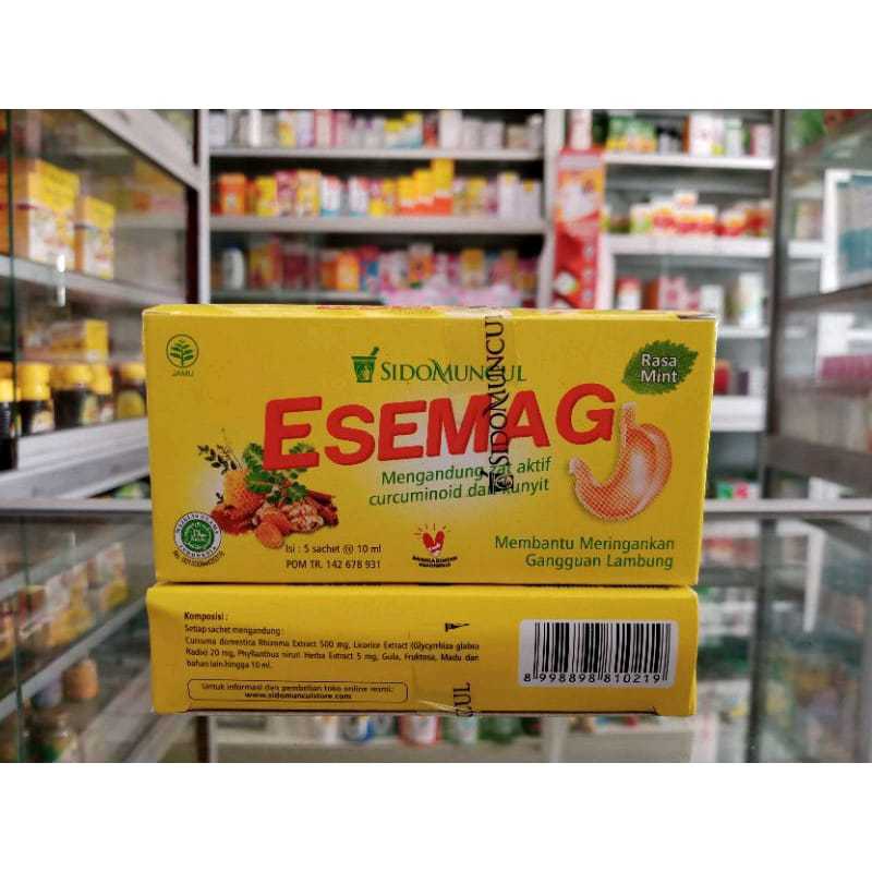 Jual ESEMAG CAIR SIDOMUNCUL 1BOX ISI 5 SACHET | Obat Lambung - ED 06/ ...