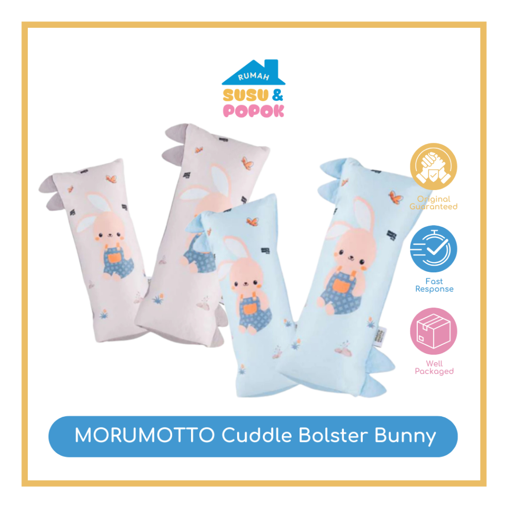Jual MORUMOTTO Cuddle Bolster Baby Bunny Series | Guling Bayi | Shopee ...