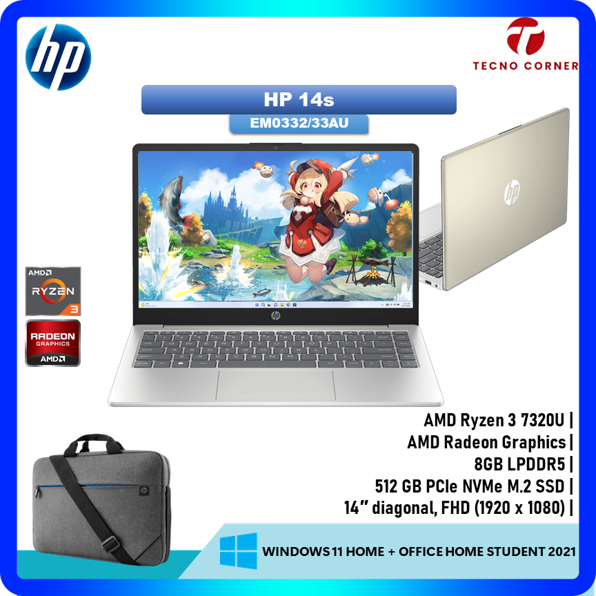 Jual HP Laptop 14-em0332AU/em0333AU Ryzen 3-7320U 8GB DDR5 - SSD 512GB ...