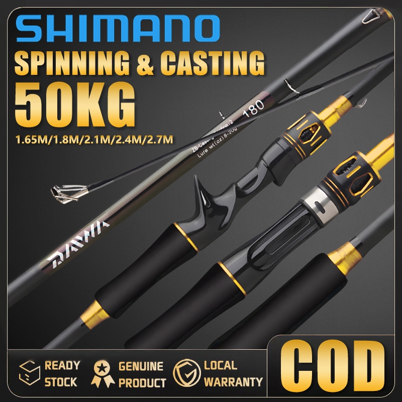 Jual Carbon joran Pancing 50kg Casting Fishing Rod M Fishing joran pancat karbon Spinning Joran ...