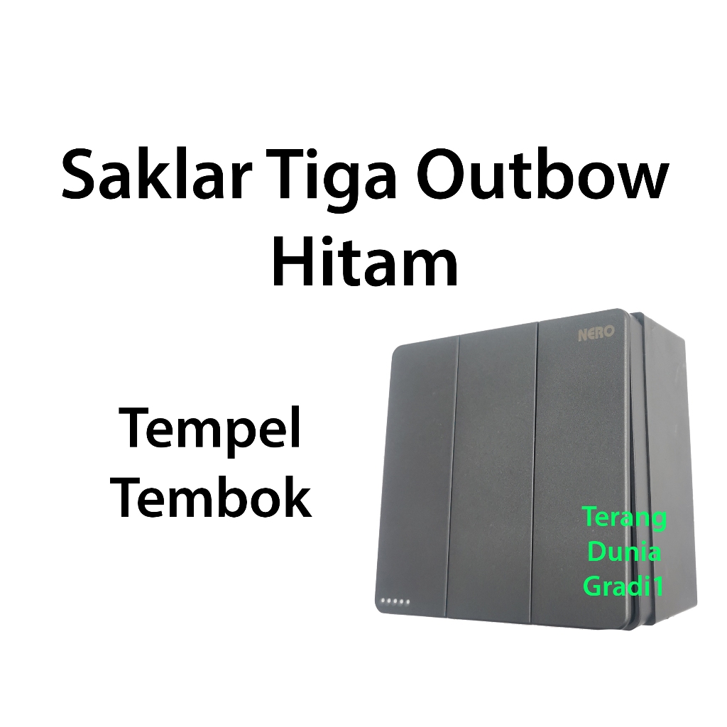 Jual Saklar Tiga Tempel Hitam Saklar Tiga Outbow Hitam Saklar Tripel ...