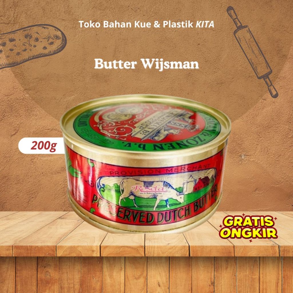 Jual TERMURAH!! WIJSMAN BUTTER MENTEGA WIJSMAN WISMAN WYSMAN KALENG ...