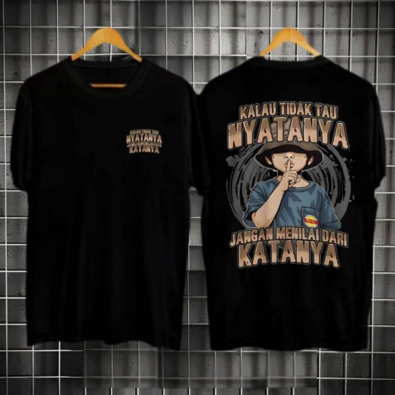 Jual Baju Kaos Distro Pria Motif Kata Kata Kalau Tidak Tau Nyatanya ...