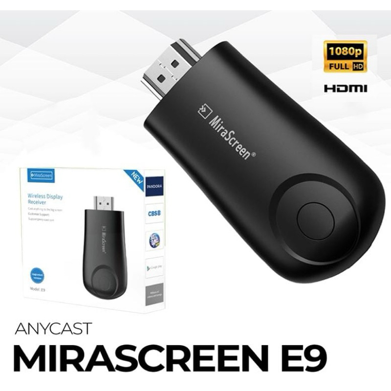 Jual MiraScreen E9 HD TV Stick Wireless Display Dongle 2.4G | Shopee ...