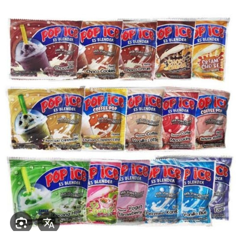 Jual Pop Ice Minuman Serbuk ( 10 pcs ) | Shopee Indonesia