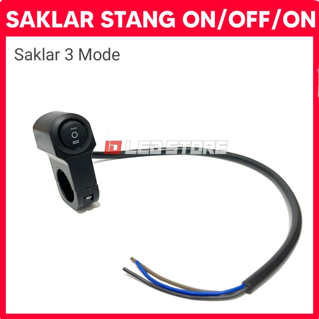Jual Saklar Stang Kiri - Kanan 3 Mode On On Off Full ABS Waterproof ...