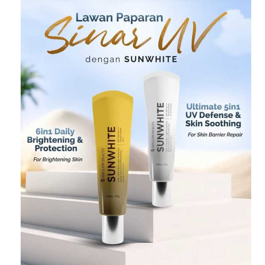 Jual SUNWHITE NEW PACKAGING SPF 50 PA++++ | Shopee Indonesia