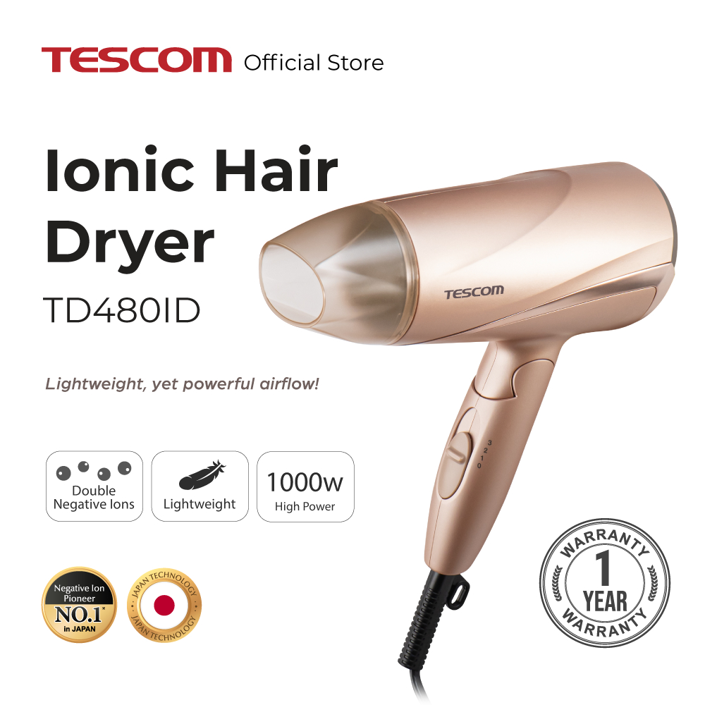 Jual Tescom Ionic Hair Dryer / Pengering Rambut Mengandung Ion TD480ID ...