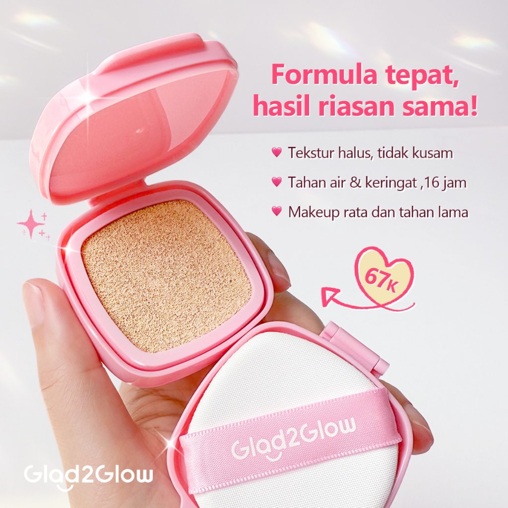 Jual [ Toko Resmi ]Glad2Glow Perfect Cover Cushion Refill | Cushion G2G ...