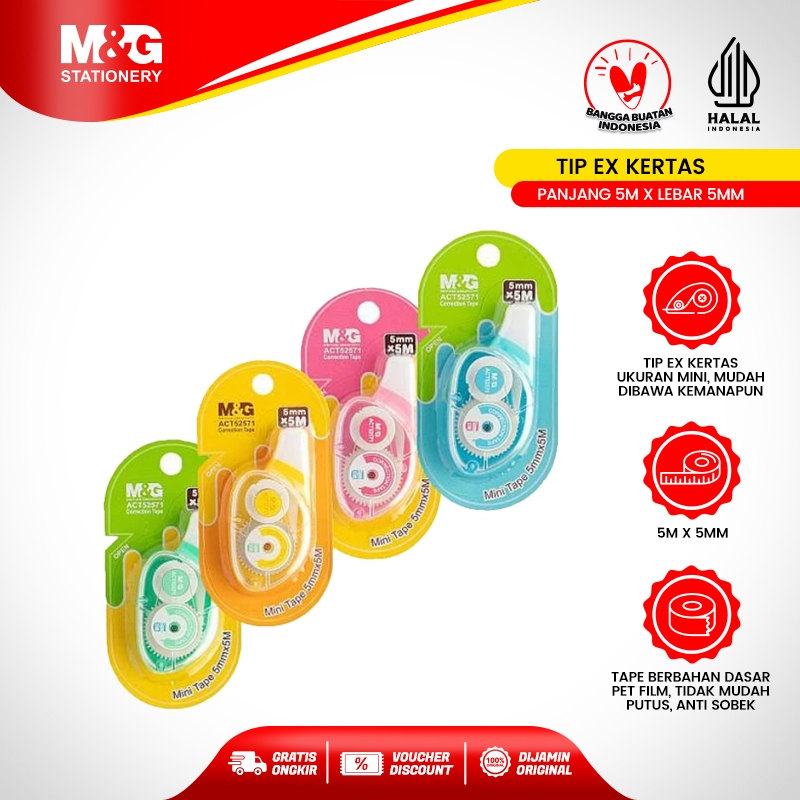 Jual M&G Mini Correction Tape Karakter Lucu Tip Ex Kertas Stipo Roll ...