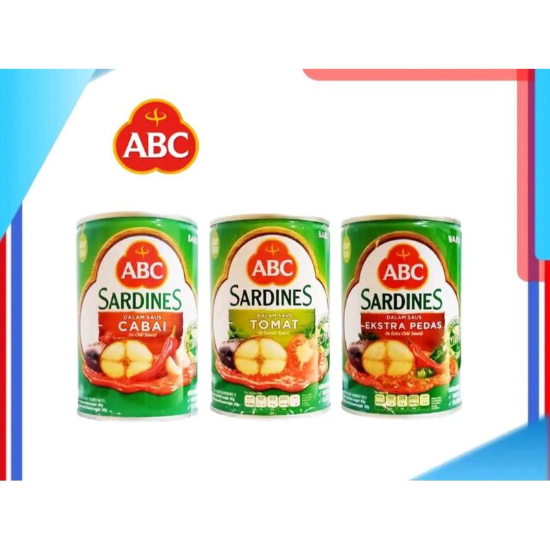 Jual ABC SARDEN 425gr tomat cabai extrapedas kemasan kaleng | Shopee ...