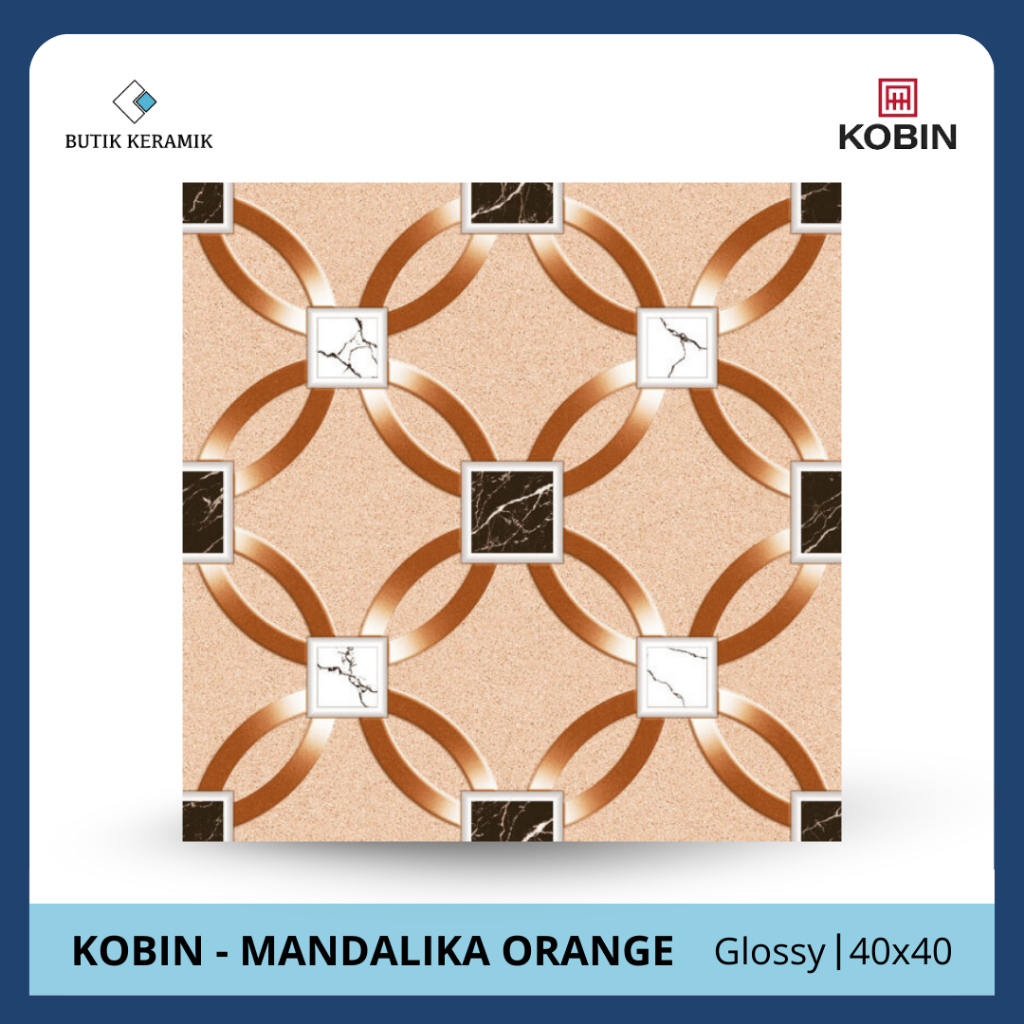 Jual Keramik 40x40 Glossy | Kobin | Mandalika Series | Glossy | Grade A / KW 1 | Keramik Lantai ...