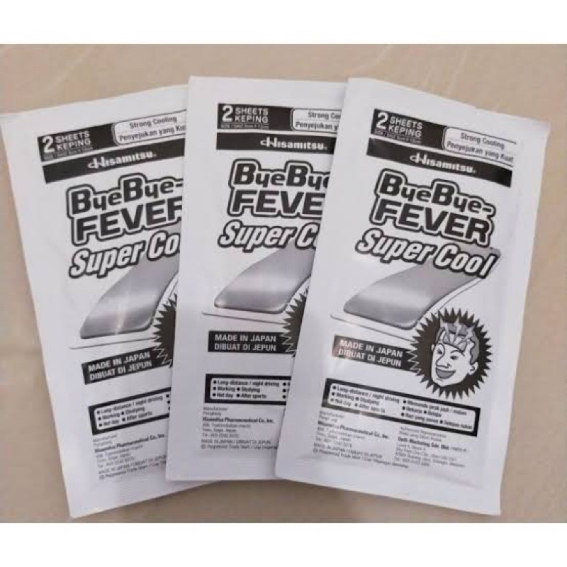 Jual Bye - Bye Fever Super Cool Sachet isi 2 Lembar | Shopee Indonesia