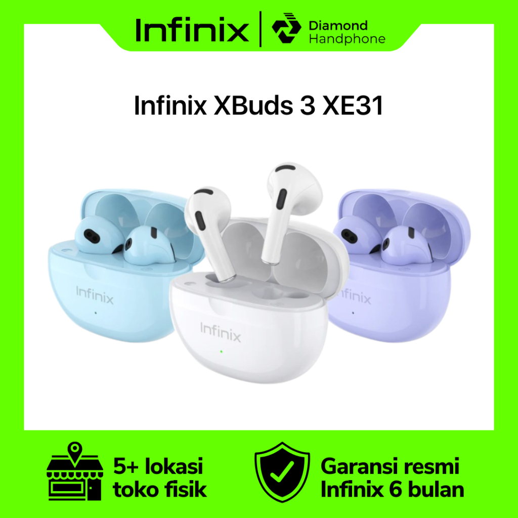 Jual Infinix TWS XBuds 3 XE31 I TWS Bluetooth Earbuds Earphone Garansi ...