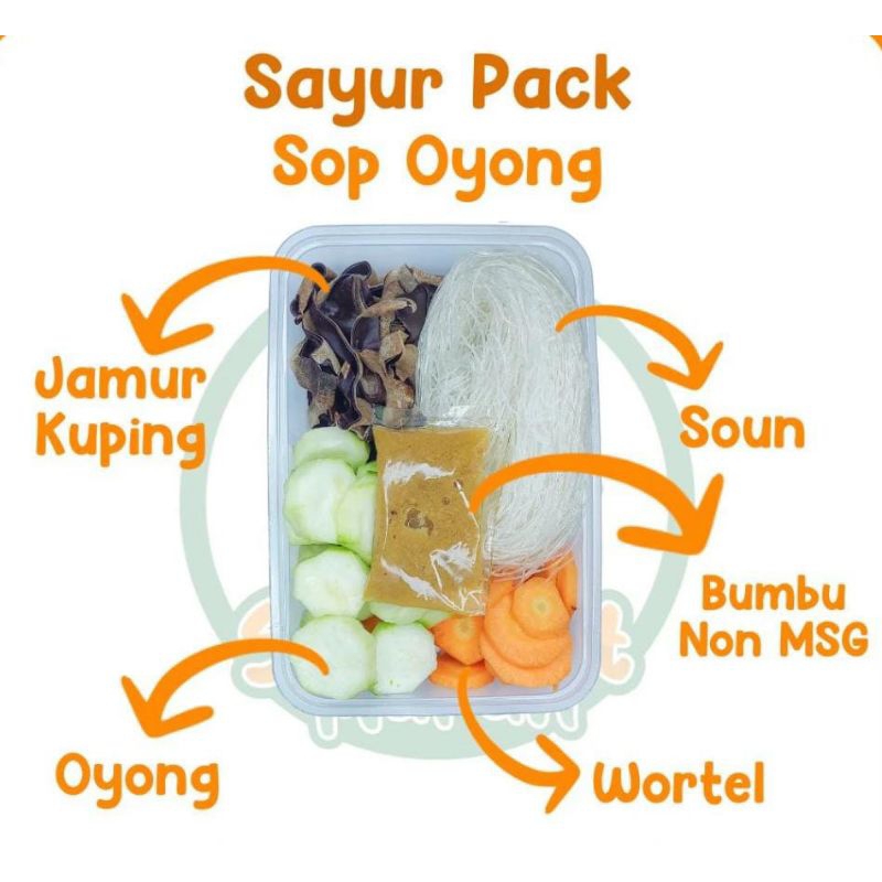 Jual KIRIM INSTAN Paket Sayur Sop Oyong / Sayur Sop Oyong Pack | Shopee ...