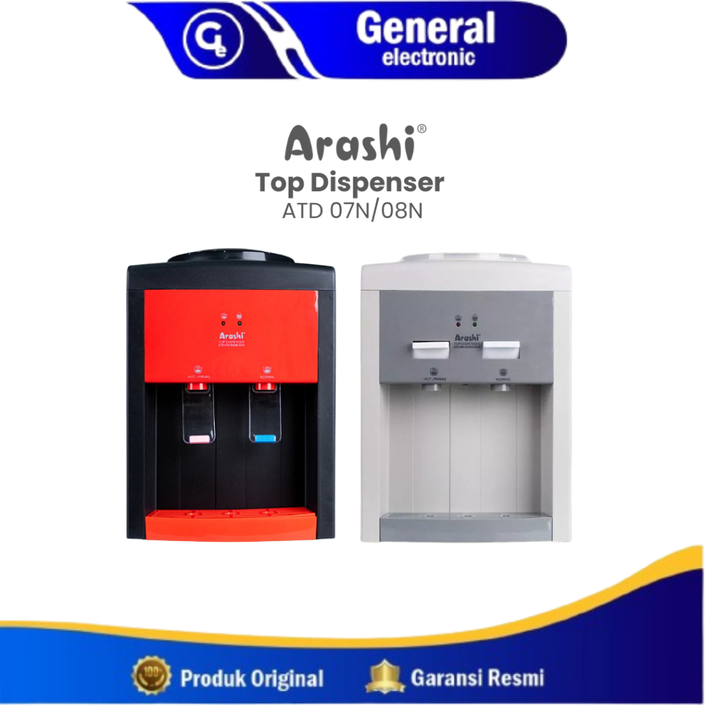 Jual Dispenser ARASHI 2 in 1 ATD 07N / ATD 08N - Galon Atas - Normal ...