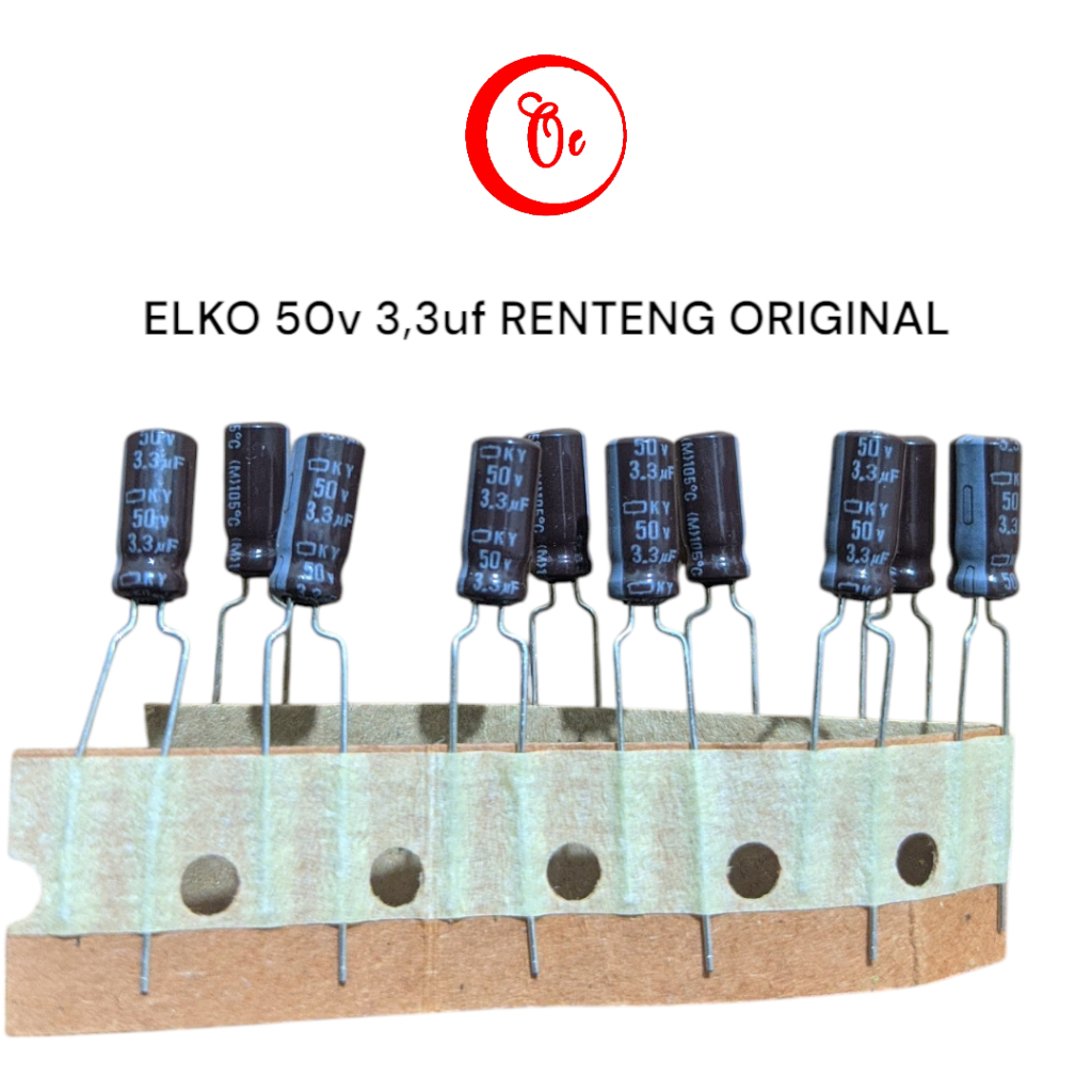 Jual ELKO 50v 3,3uf / ELCO 3,3uf 50v RENTENG ORIGINAL ISI 15pcs | Shopee Indonesia