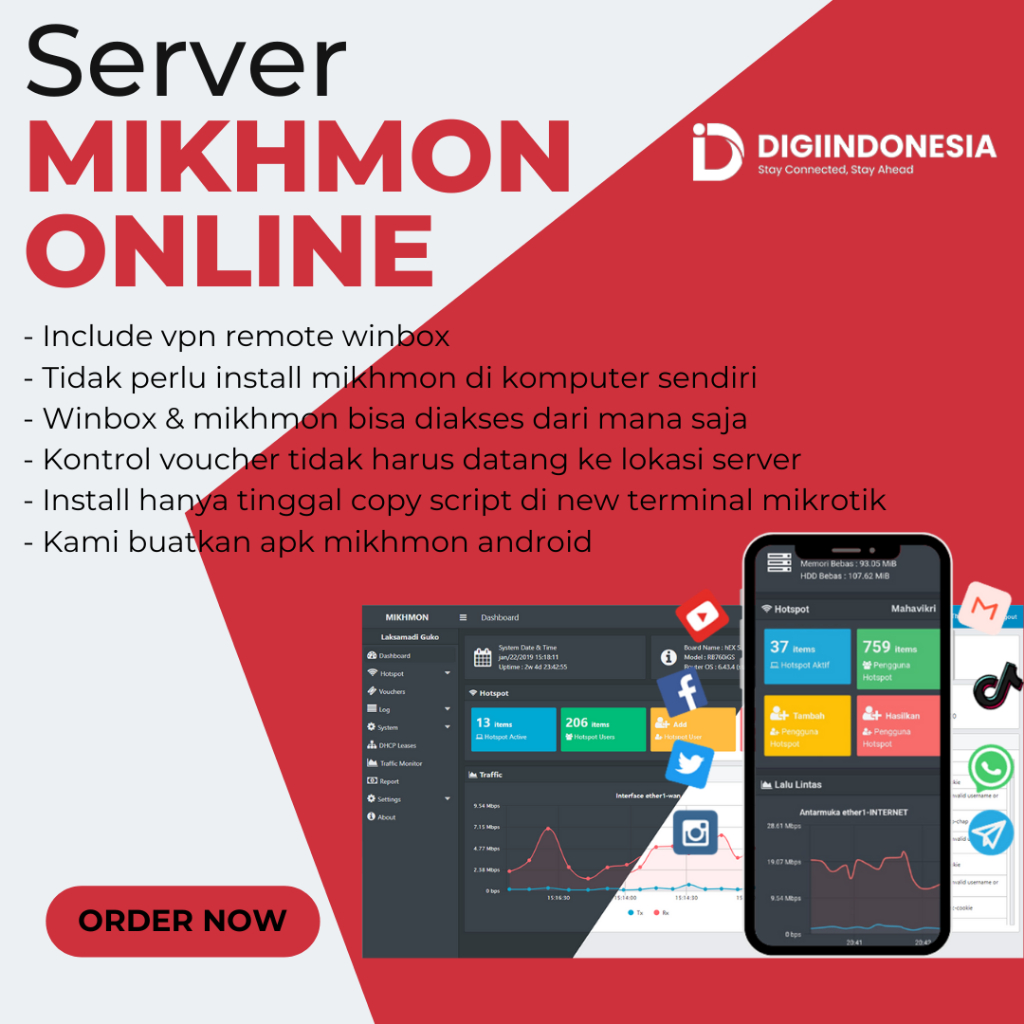 Jual Mikhmon Online Mikrotik Cloud Web Server | Shopee Indonesia