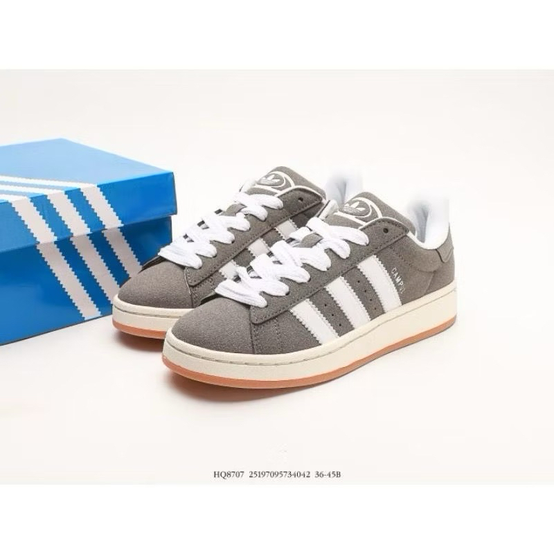 Jual Sepatu Adidas Campus Grey White Gum BNIB 100% Authentic | Shopee ...
