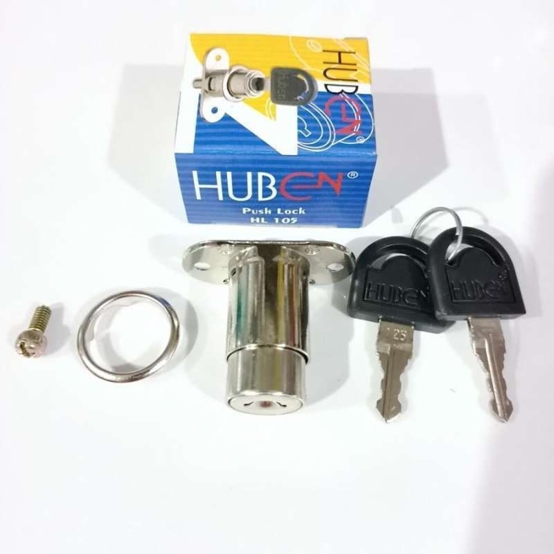 Jual Kunci etalase pencet, Kunci push lock huben hl105, Kunci huben original | Shopee Indonesia