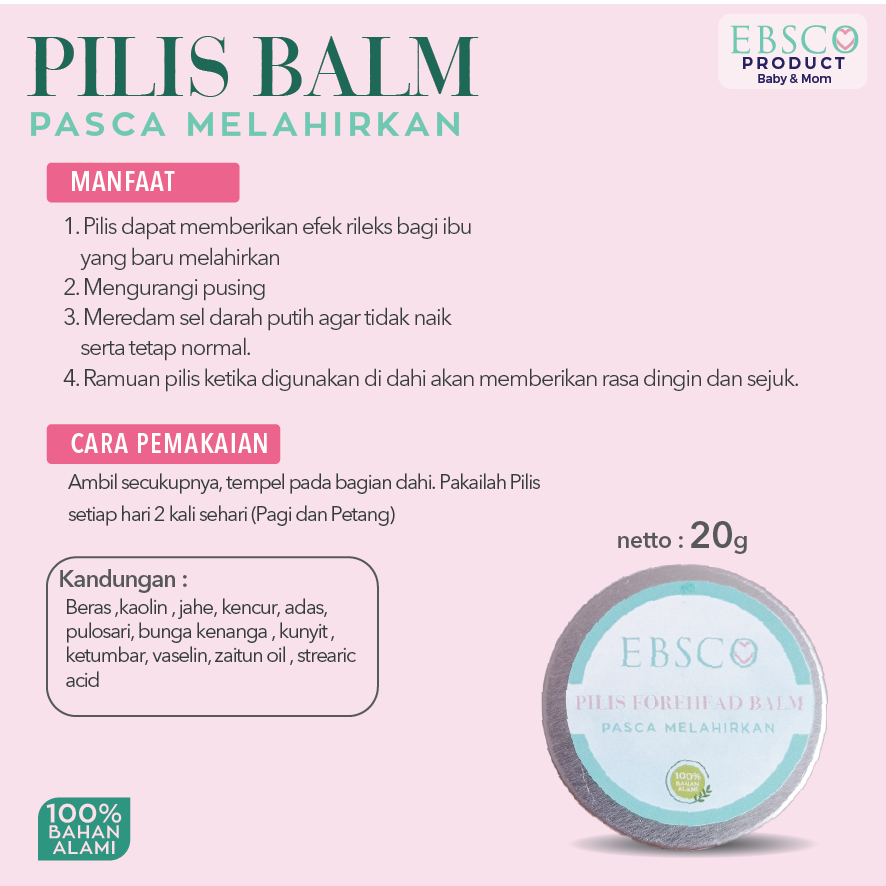Jual AD BOREH PAREM PILIS BALM EBSCO Tapel Pasca Melahirkan Body Mask ...