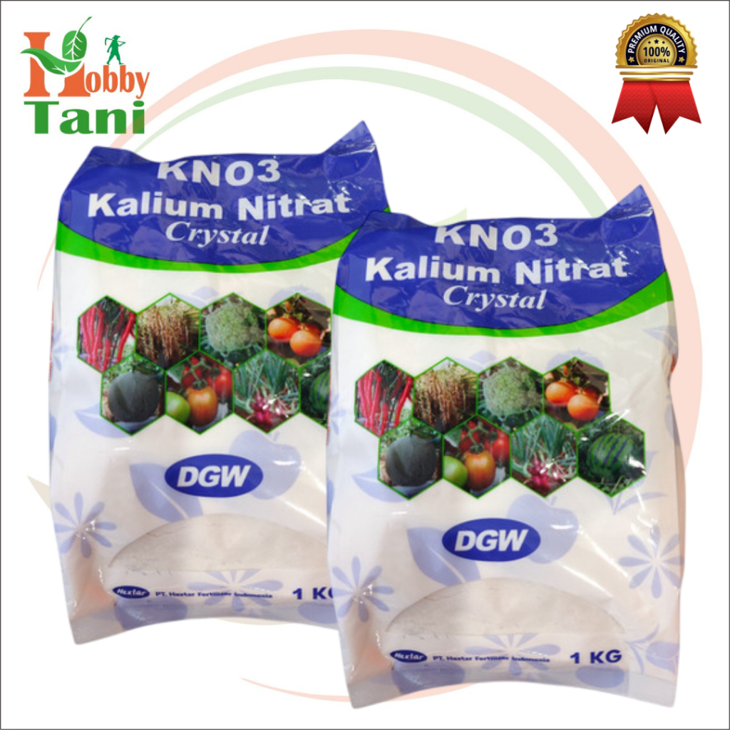 Jual Pupuk Kno3 Crystal Putih Kalium Nitrat 1kg DGW / Kno3 Putih ...