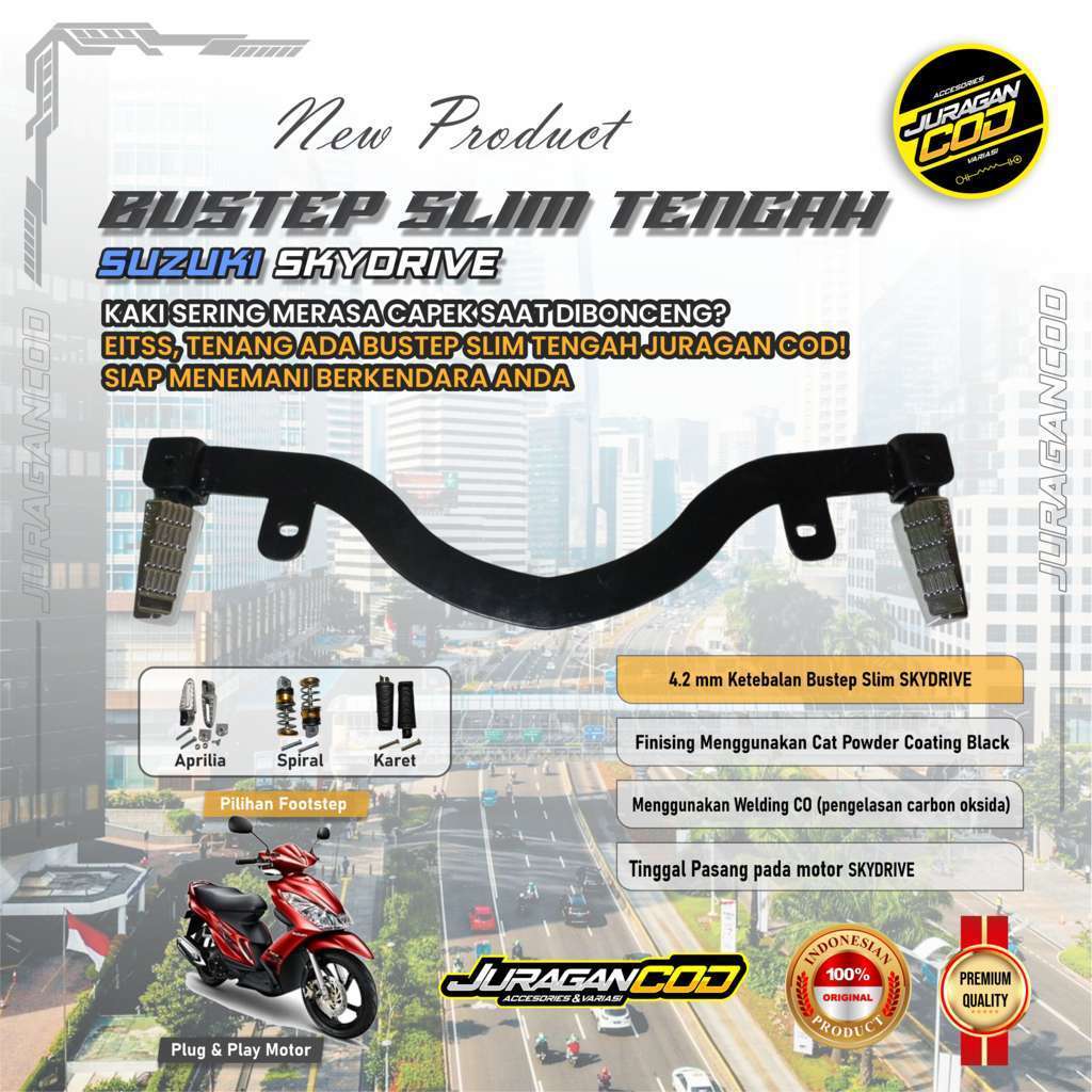 Jual Pijakan kaki Footstep motor Suzuki Skydrive 125cc Karbu step motor ...