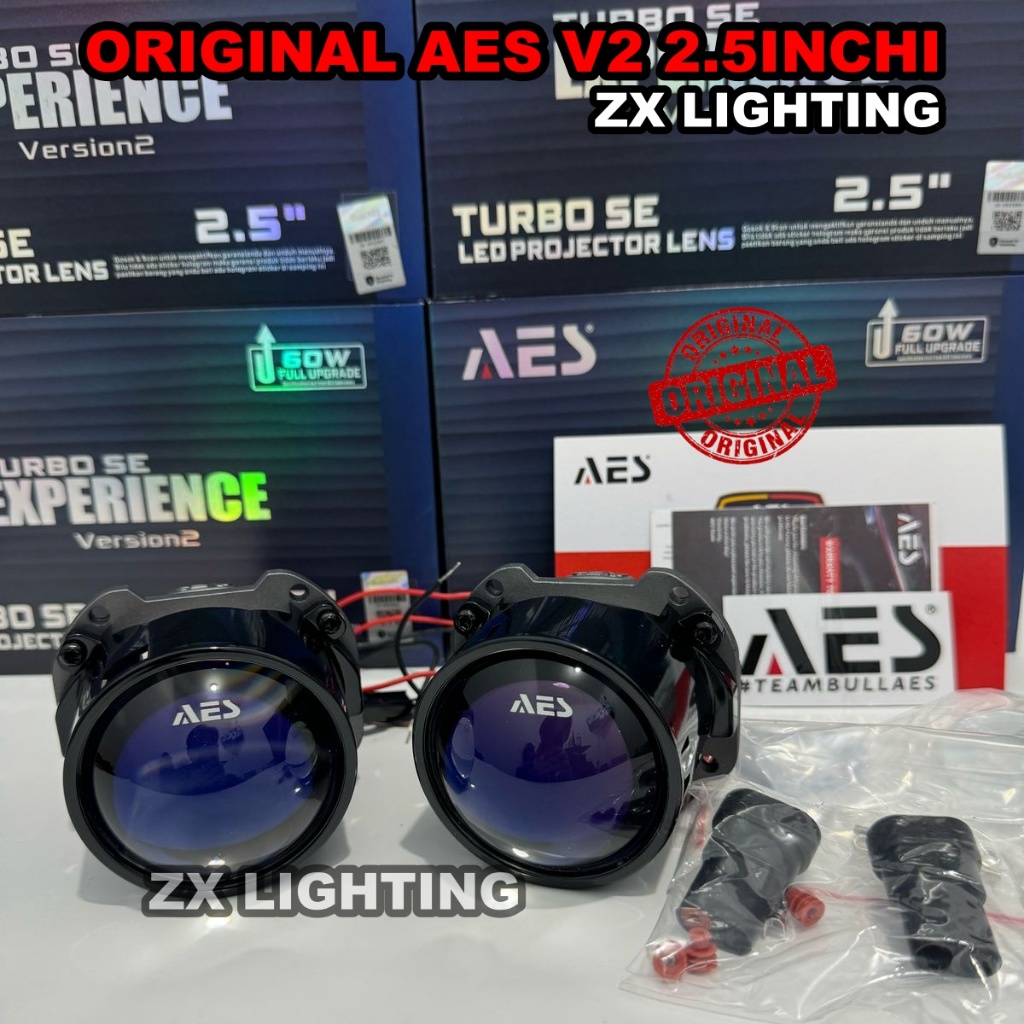 Jual ORIGINAL BILED AES TURBO V2 SE 2,5 INCHI 60 WATT BILED WST AES GEN ...