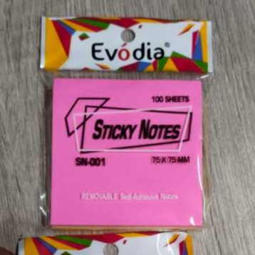 Jual Sticky notes evodia 100 sheet 75x75 mmisi 100 lembar per pack ...