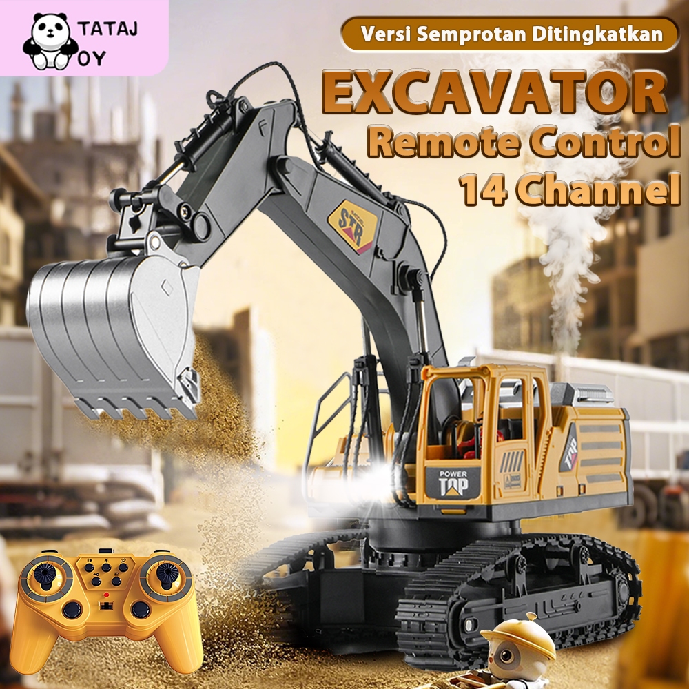Jual Tatajoy 1:14 Mainan Excavator Remote Control Besar 14Channel ...