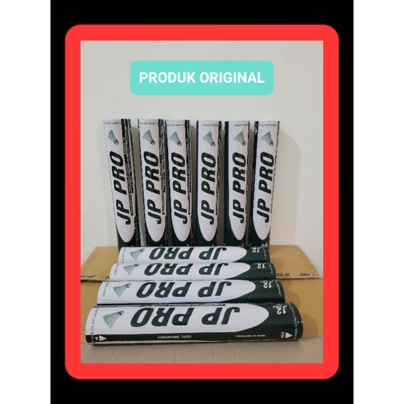 Jual shuttlecock jp pro hijau new original kok bulu tangkis | Shopee ...