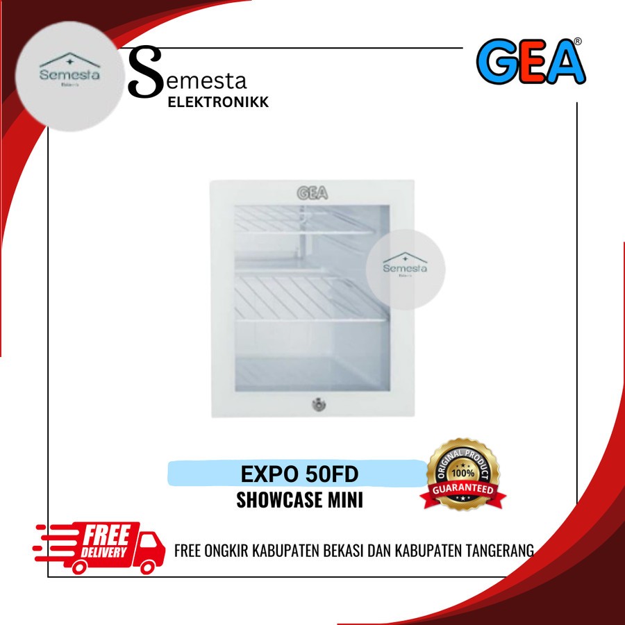 Jual GEA EXPO 50FD Showcase Putih [Display Cooler] EXPO-50FD | Shopee ...