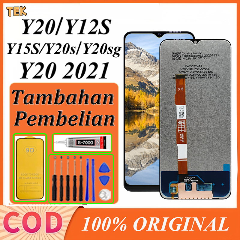 Jual LCD Vivo Y20 Y12S Y15S Y20s Y20sg Y20(2021) Fullset New Original 100% Layar Hp Touchscreen ...