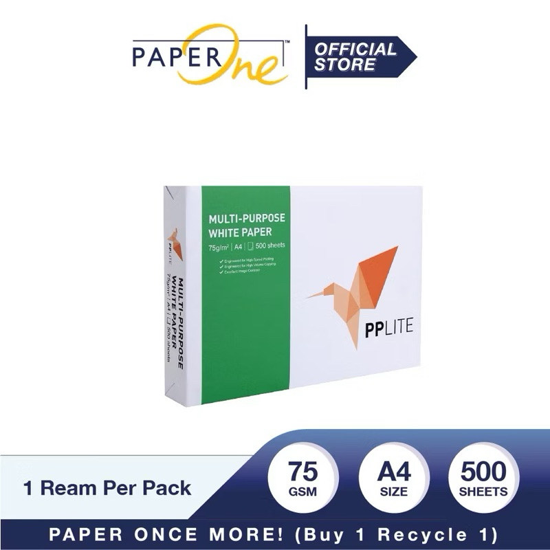 Jual Papper lite / PP Lite Kertas A4 75 gr Copier 1 Rim (500 lembar ...