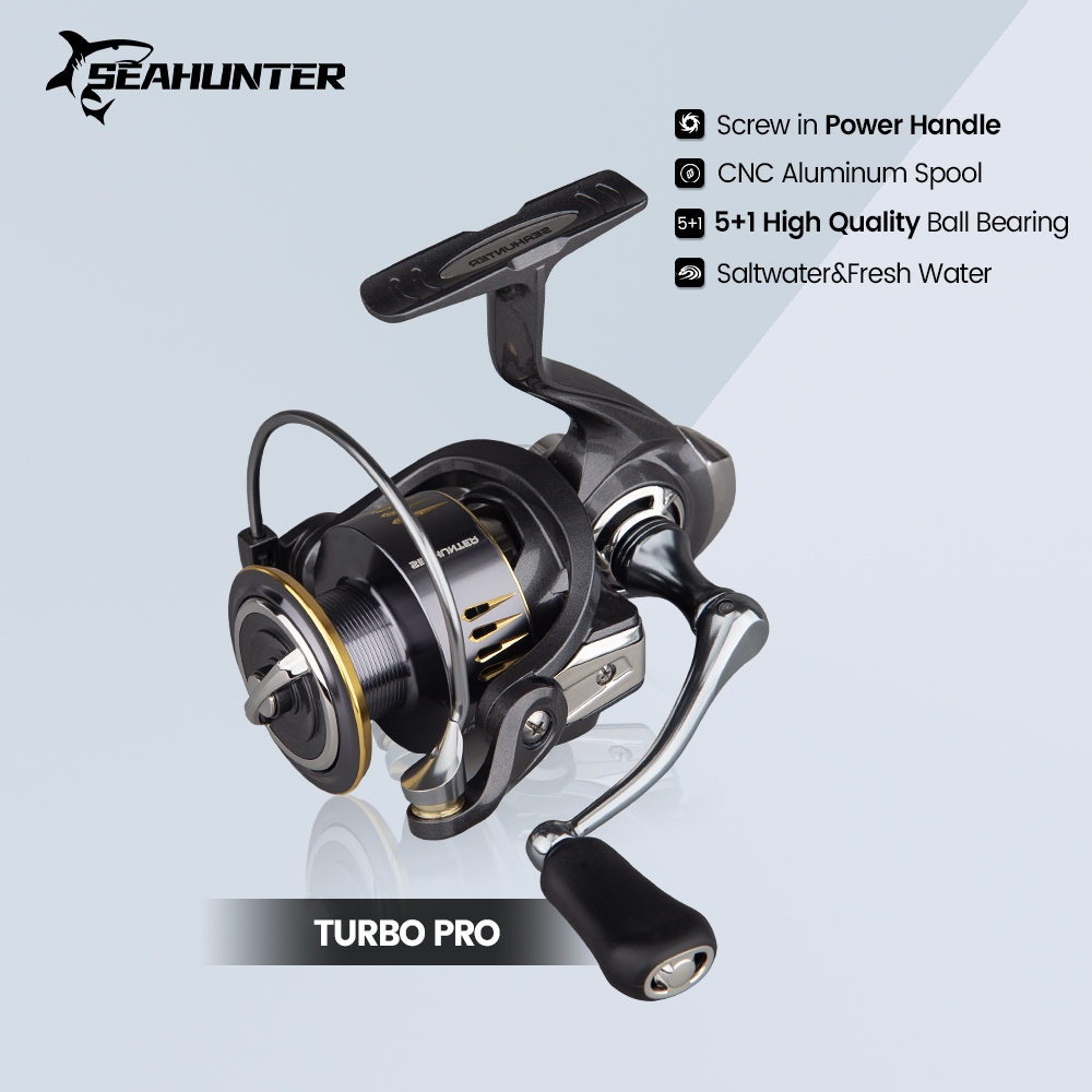 Jual SEAHUNTER TURBO PRO REEL PANCING POWER HANDLE ONE WAY 5+1BB MAX ...