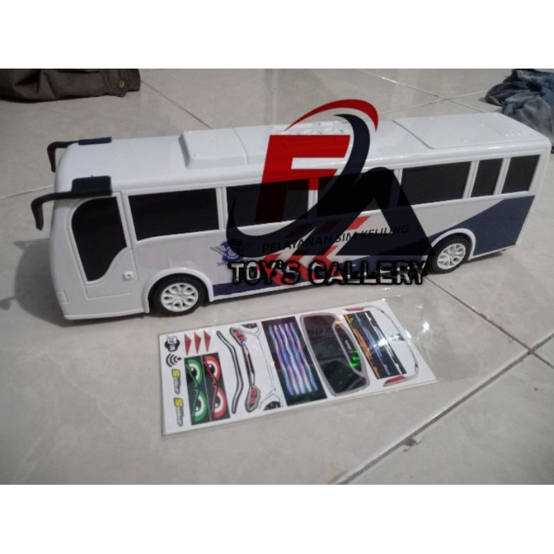 Jual MAINAN BUS POLISI/MAINAN MINIATUR BUS SAMSAT KELILING/MAINAN ...