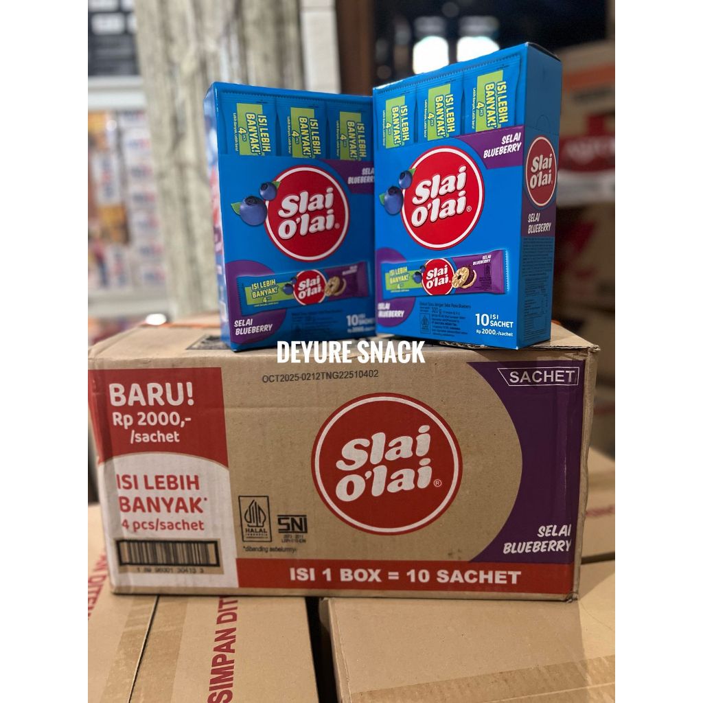 Jual Slai Olai 1 dus isi 12 box Blueberry Strawberry Nanas (KARTON ...