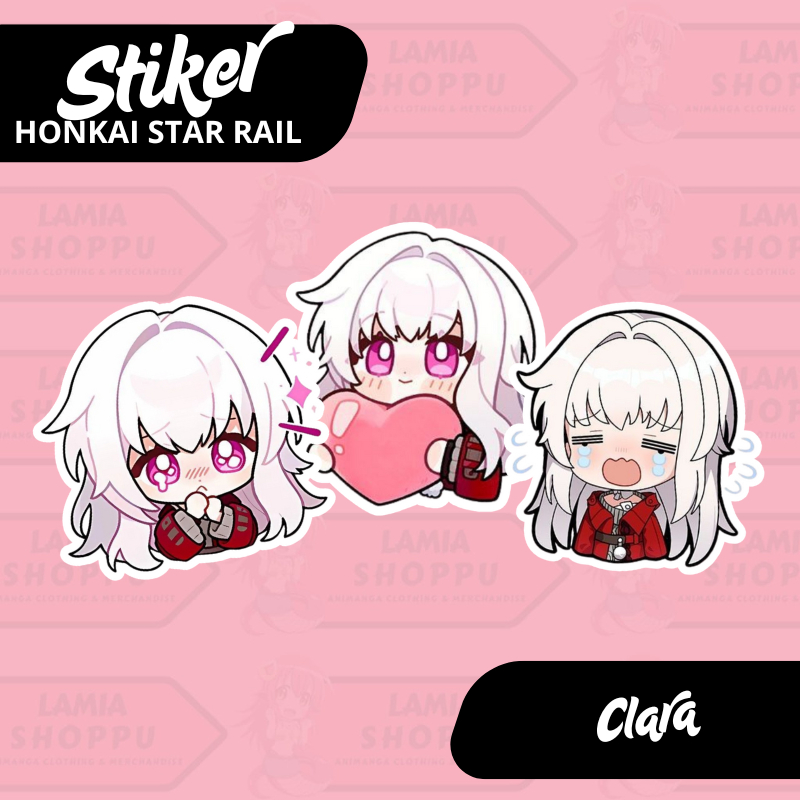 Jual Stiker Honkai Star Rail Clara | Sticker Clara HSR | Merch Anigame ...