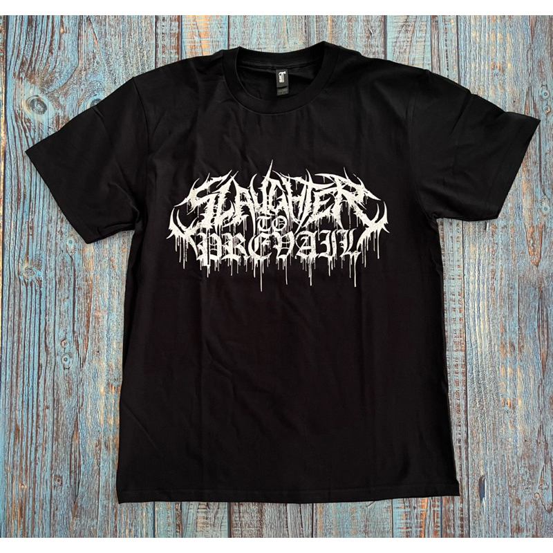 Jual Kaos T-Shirt Band Slaughter to Prevail -White Logo Mask Official ...