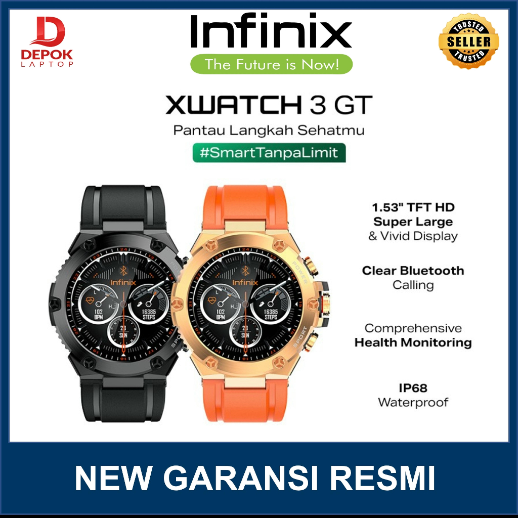 Jual Infinix Smart Watch XW3GT XWATCH 3 GT 300mAh Garansi Resmi ...