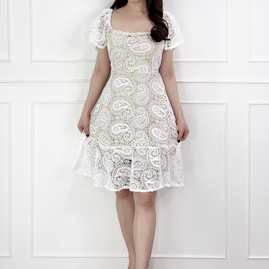 Jual SV 6545 - Cavierra Lace Dress | Silvervogue | Gaun Lace Brukat ...