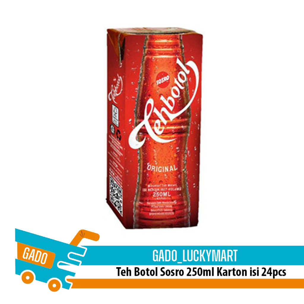 Jual Teh Botol Sosro 250ml 1dus/ Teh Botol Sosro kotak 250ml/Sosro ...