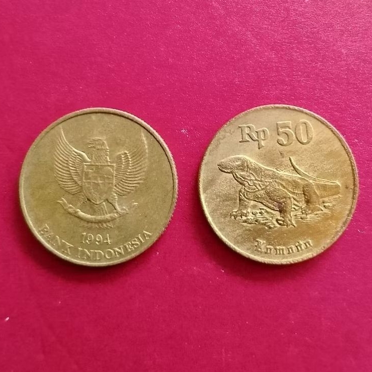 Jual Koin kuno 50 Rupiah Komodo | Shopee Indonesia