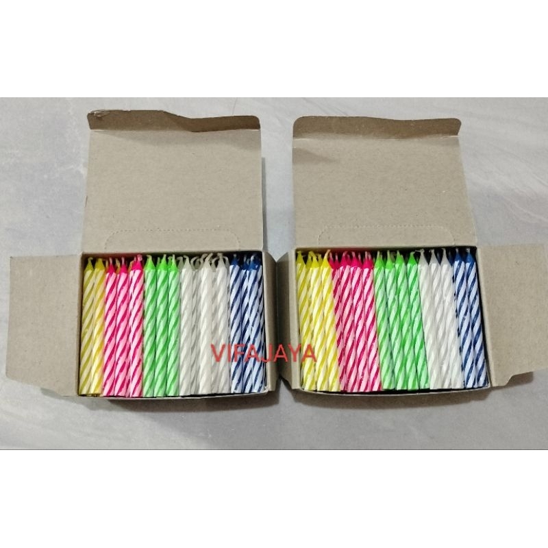 Jual lilin ulir spiral isi 288pcs(144pcsx2box) | Shopee Indonesia